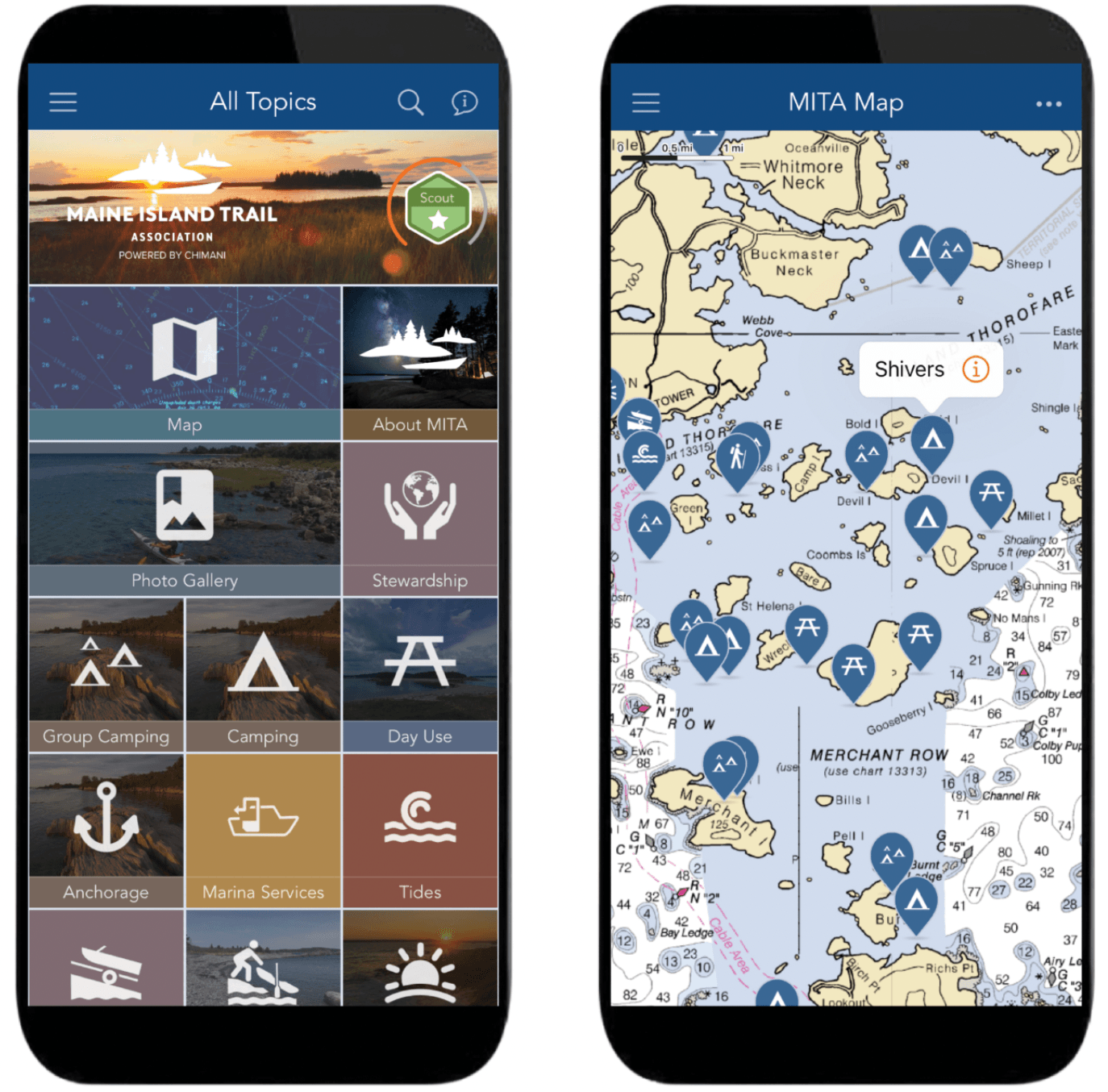 The MITA App - Maine Island Trail Association